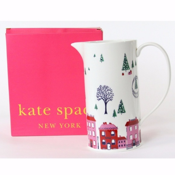 kate spade | Other | Kate Spade Arbor Village Holiday Pitcher 85 Nib ...
